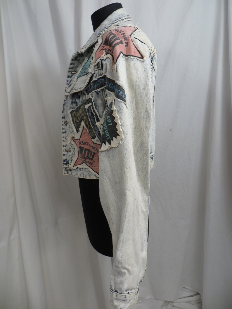Rare 80's Crop Denim Vintage 1980's by IOU Jacket | Etsy