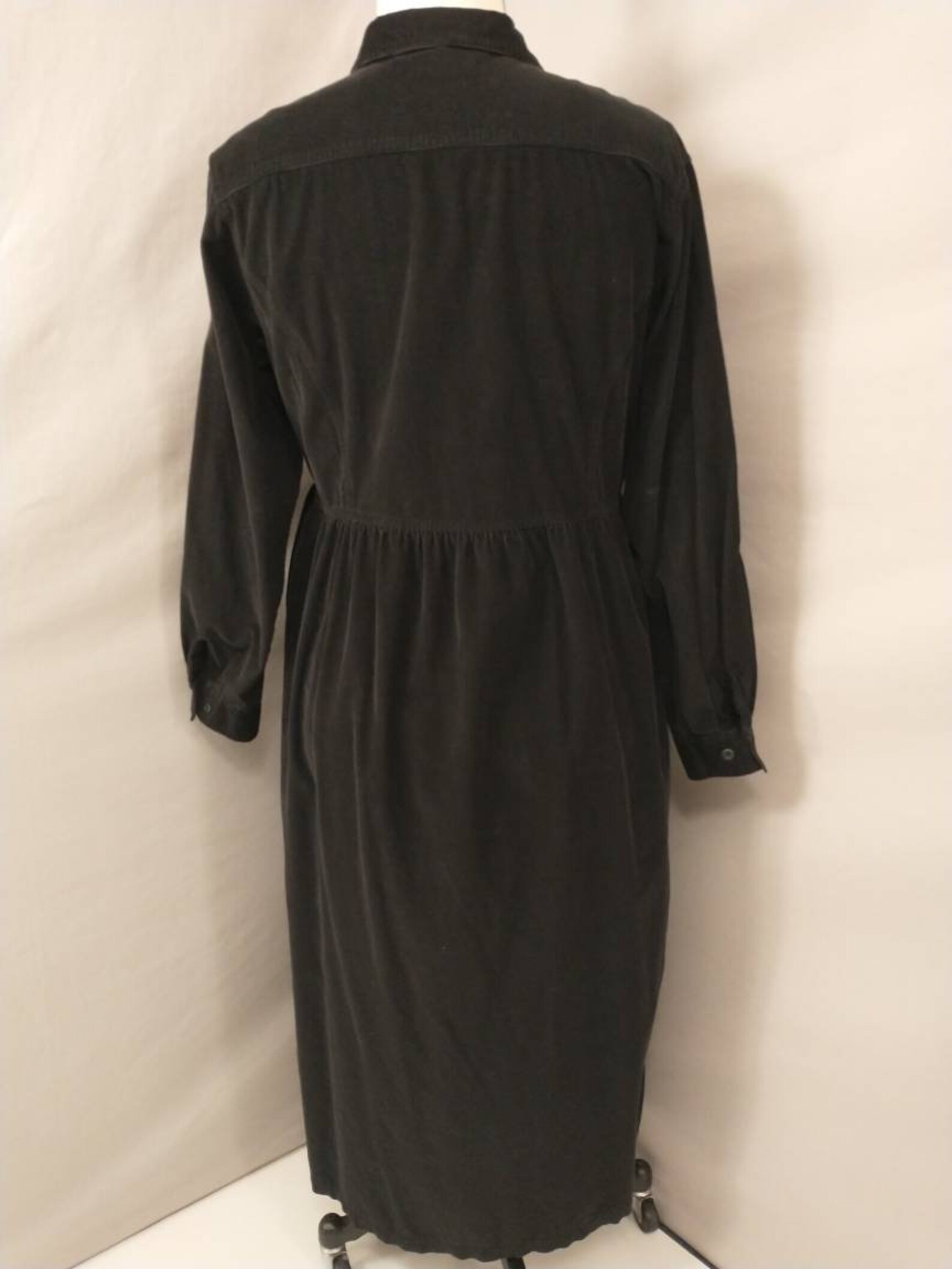 Black Corduroy Dress Feminine Long Sleeve Comfortable Quality - Etsy