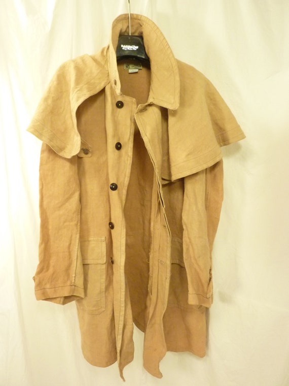 Vintage Canvas Capelet Inverness Coat Custom 4 Percy … - Gem