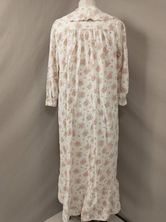 Old Fashioned Cotton Flannel Nightgown Vintage 80's T… - Gem