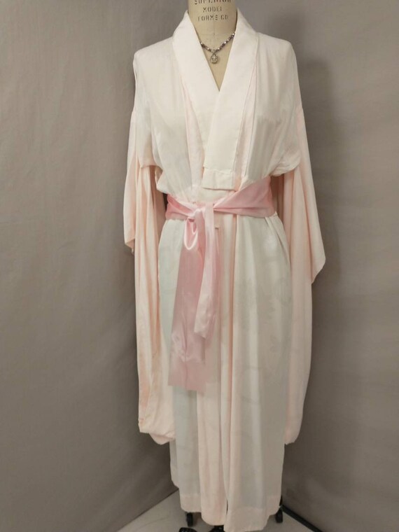 Vintage Pink Kimono Made and Bought in Japan Authenti… - Gem