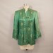 Old Silk Green Satin Chinese Jacket Gorgeous Tailored Traditional Short ...