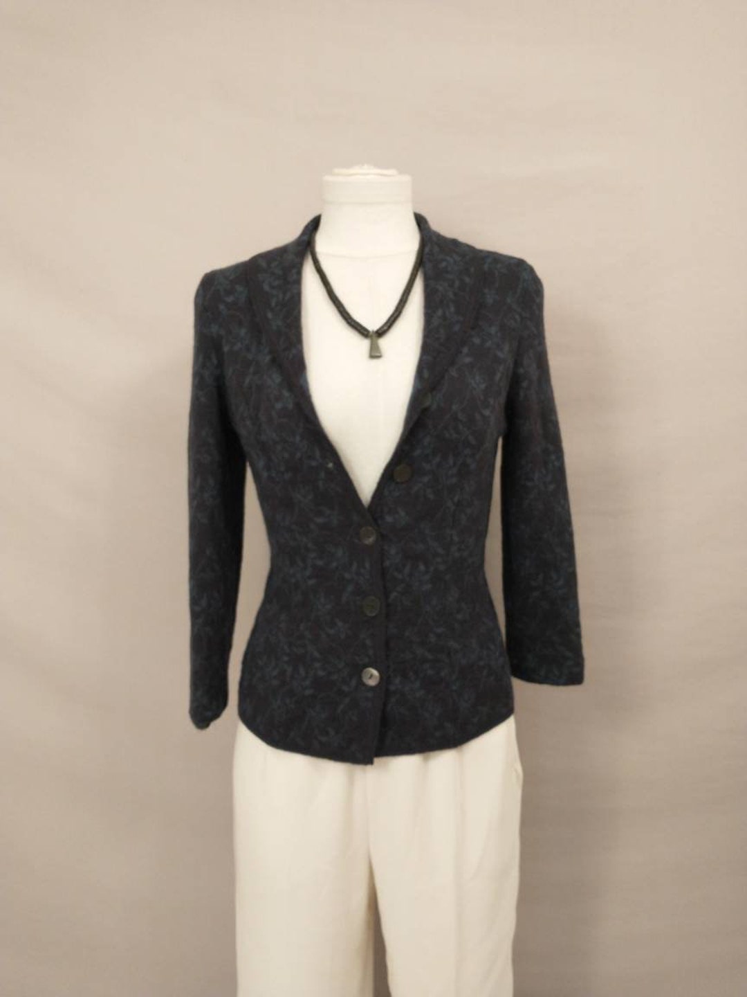 Knit Cardigan Vintage Peruvian Connection Baby Alpaca & Wool Made in ...