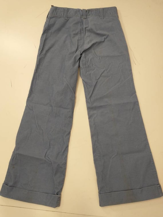 Cuffed Flare 70's Bell Bottom Pants Mod Hipster Hippi… - Gem