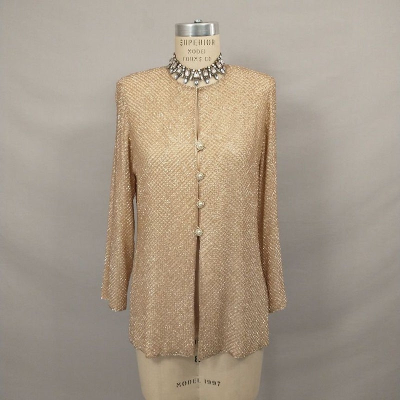 Beaded Silk Jacket - Etsy
