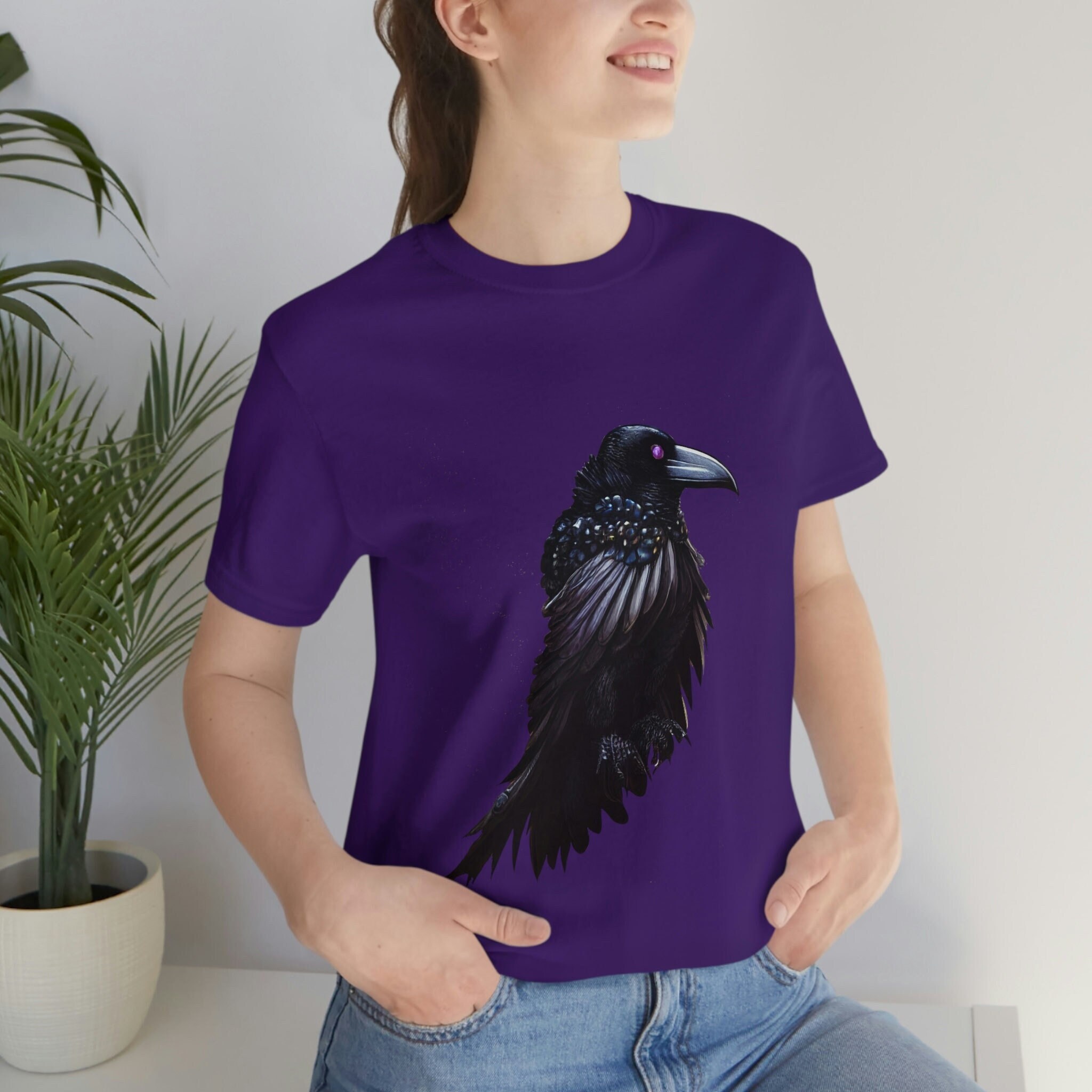 Raven Tee-shirt | Biology Lovers Gift | Edgar Allen Poe Gift | Bird ...