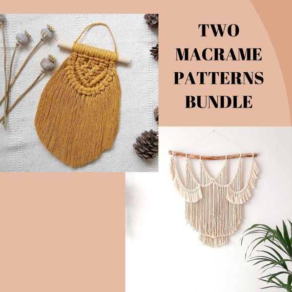 Macrame Wall Hanging Patterns Small and Large Projects in One - Etsy