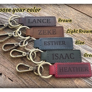Custom Leather Keychain: Personalized Company Logo, Corporate Gift - Etsy