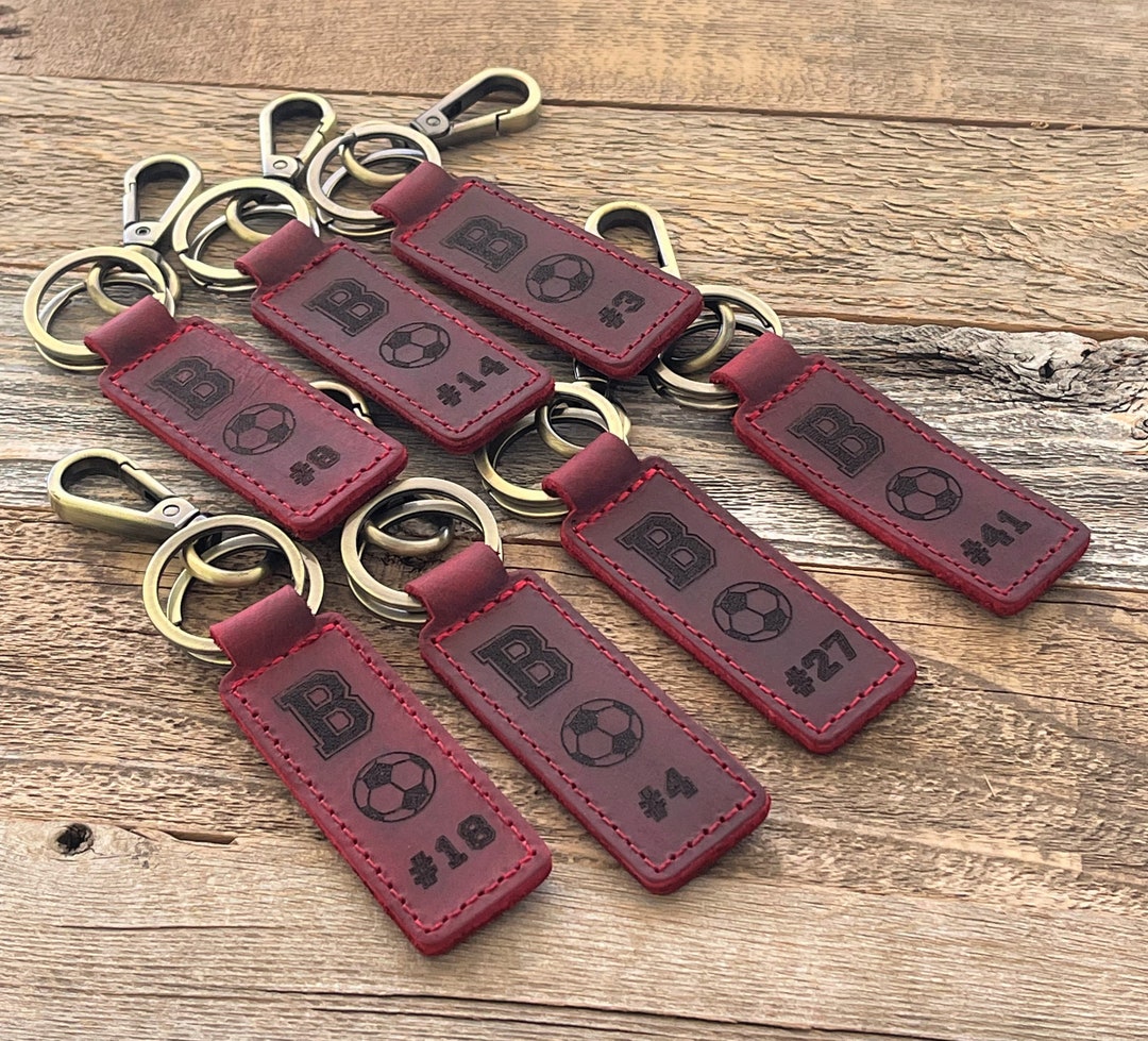 Sport Team Gift, Sport Logo Keychain, Coworkers Gift, Personalized ...