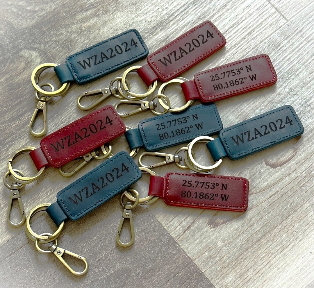 Personalized Leather Graduation Keychain: Class of 2026, Senior Gift - Etsy