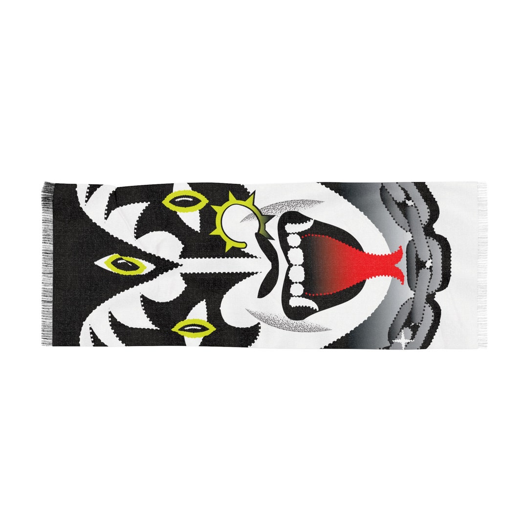 KISS DEMON Punk Goth Emo Gift Light Scarf - Etsy