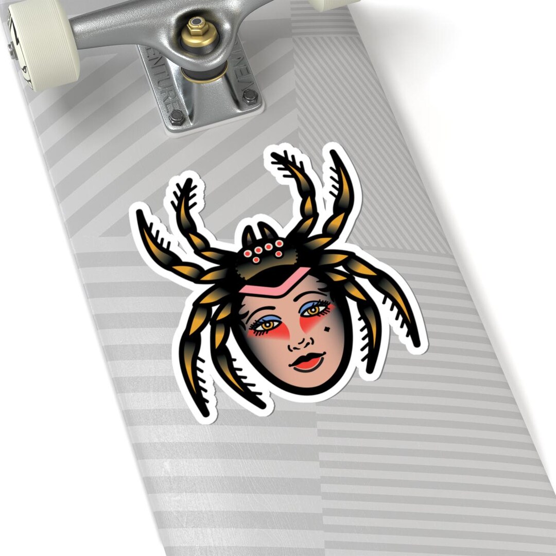 SPIDORA Spider Lady Tattoo Freak Show Kiss-cut Stickers - Etsy