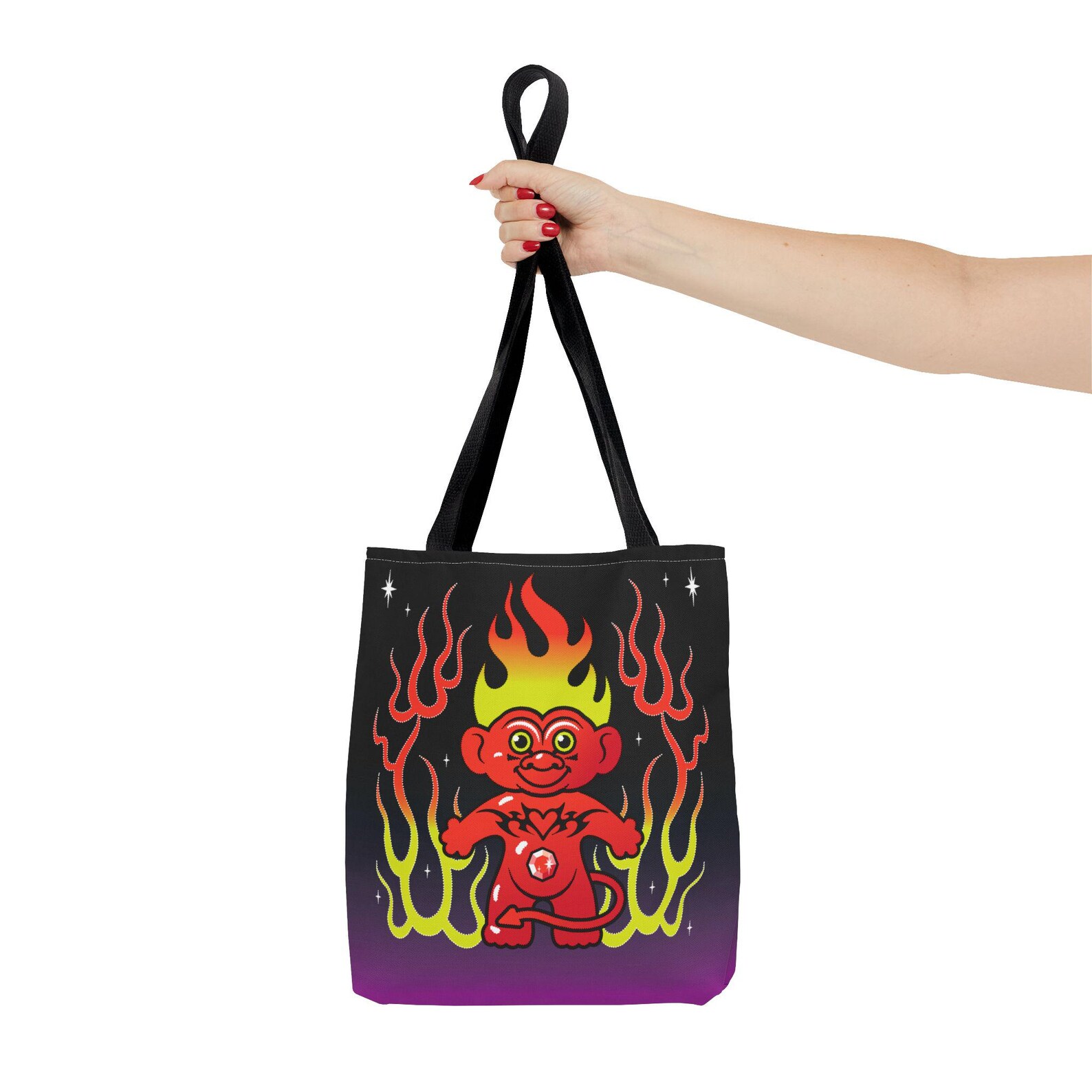 HELL TROLL Double Sided Treasure Troll 666 Halloween Trick or Treat ...