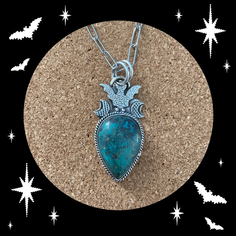 Bat Necklace - Etsy