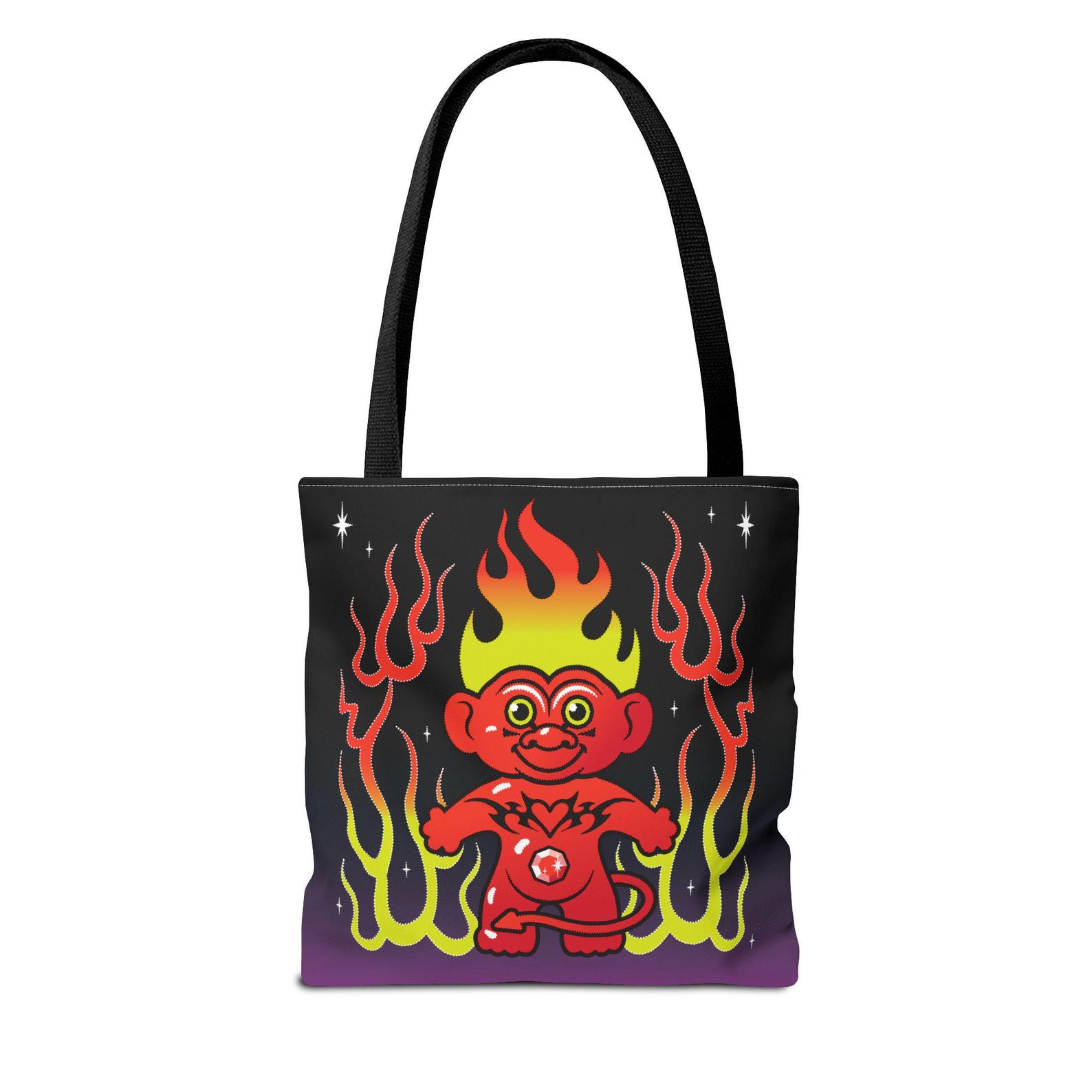 HELL TROLL Double Sided Treasure Troll 666 Halloween Trick or Treat ...