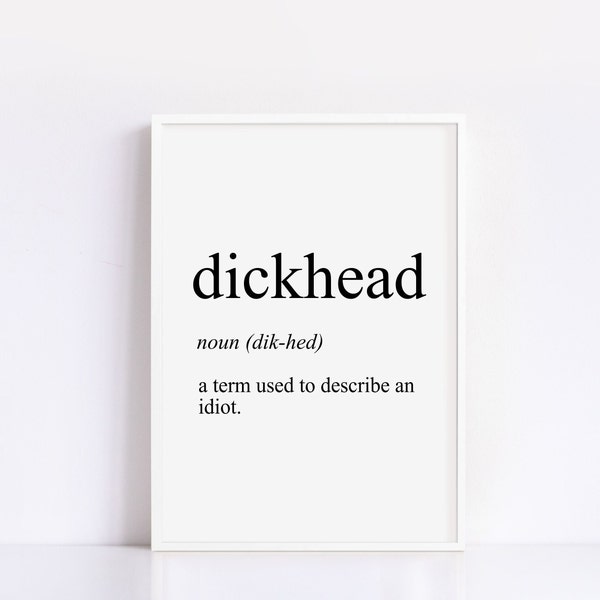 Dickhead - Etsy