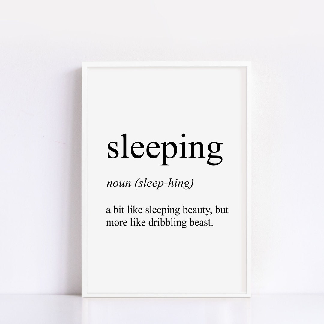 Digital Download Print Sleeping Print Printable Wall Art - Etsy