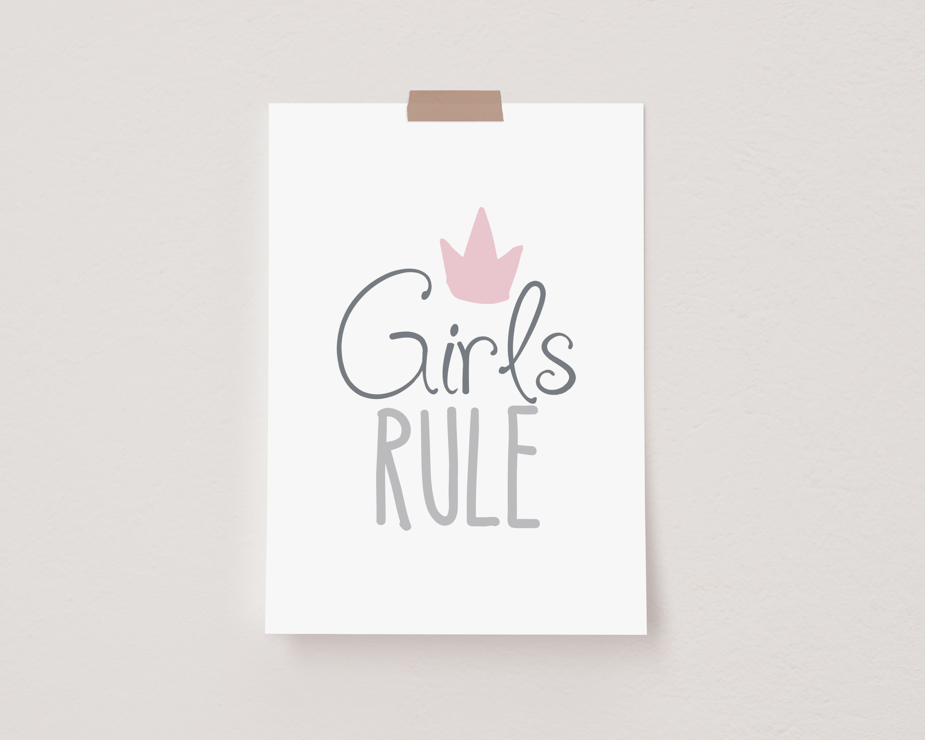 Set of 3 Gallery Wall Art Poster Prints Girls Rule Unicorn | Etsy UK
