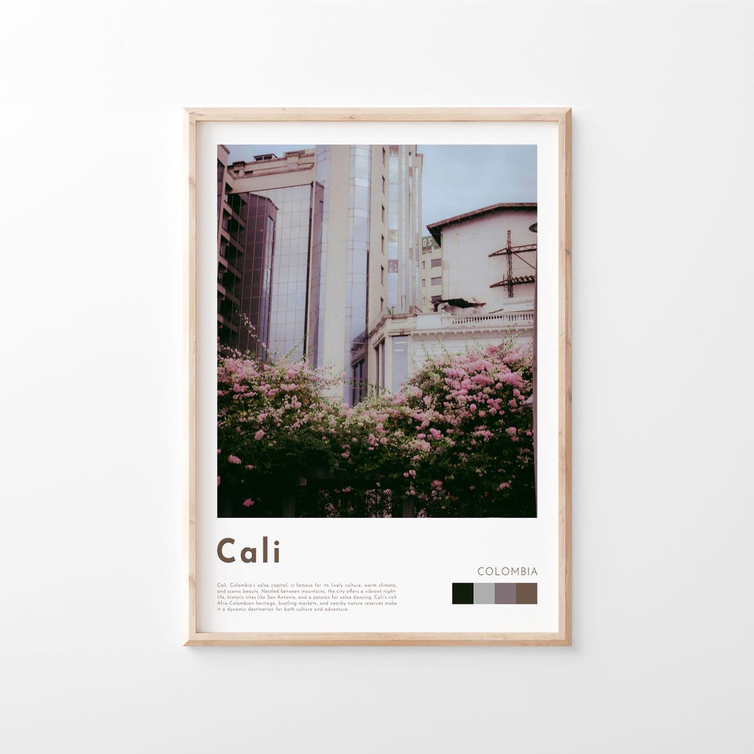 Cali Poster, Cali Print, Cali Photo, Cali Wall Art, Cali Wall Decor, Colombia Poster, Colombia ...