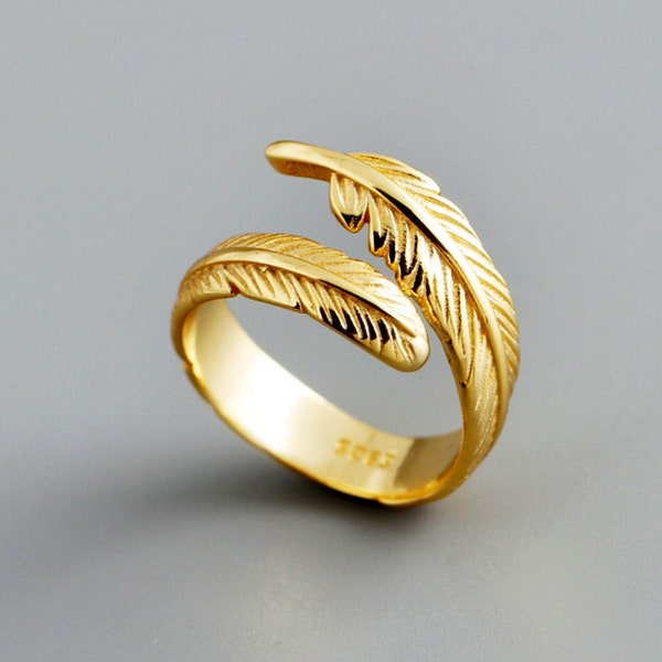 Feather Ring - Etsy