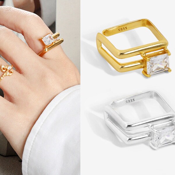 Square Band Ring - Etsy