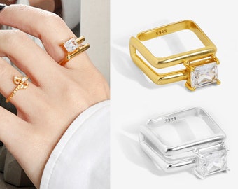Square Band Ring - Etsy