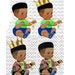 Baby Shower Prince Stroller Clipart African American Prince Baby Boy ...