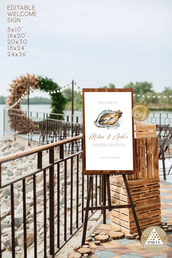 DIY Clambake Welcome Sign Couples Shower Welcome banner Rehearsal ...