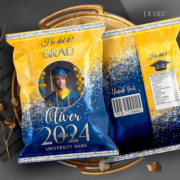 Graduation Chip Bags - Etsy