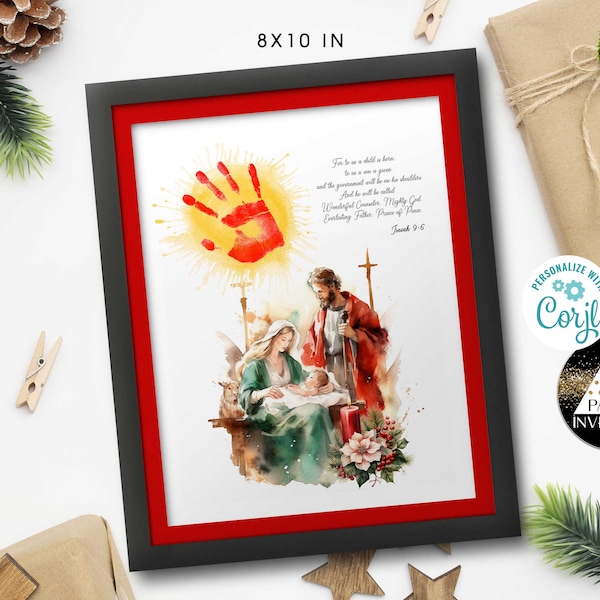 Baby Handprint Art - Etsy