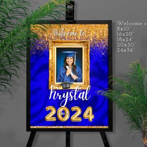 Blue Gold Graduation - Etsy