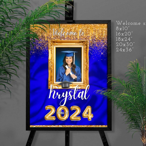 Blue Gold Graduation - Etsy