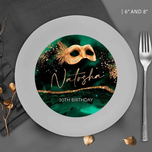 Mardi Gras Charger Plate - Etsy UK