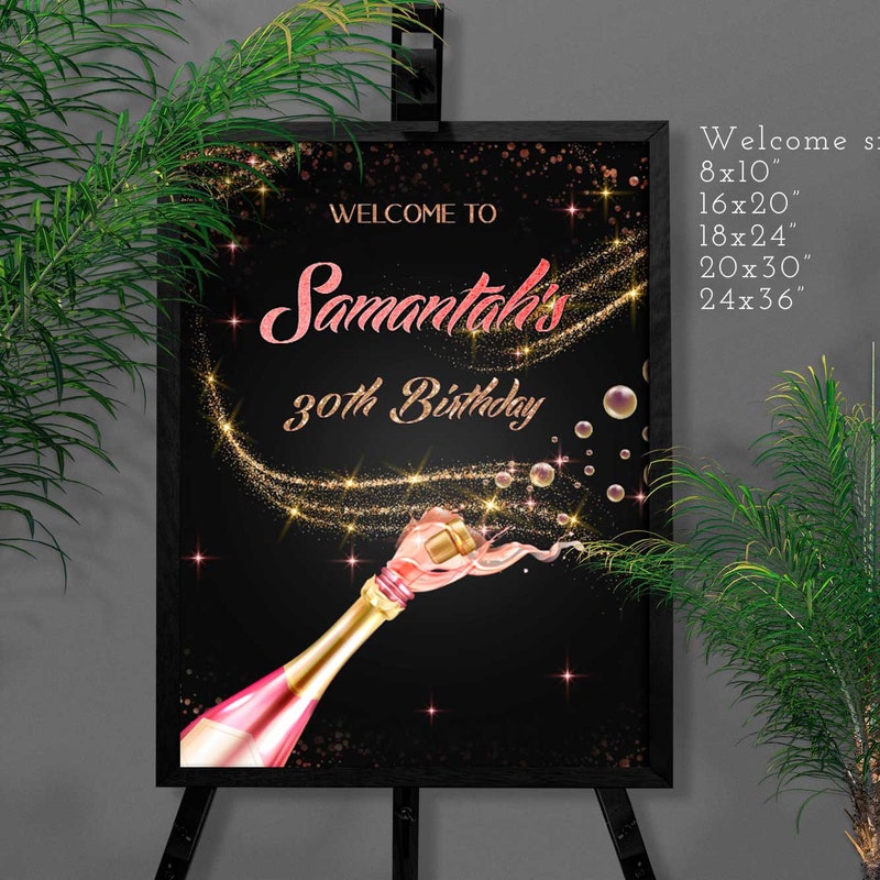 Champagne Banner - Etsy