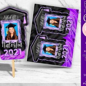 Editable Graduation Party Decorations 2022 Kit With Picture - Etsy