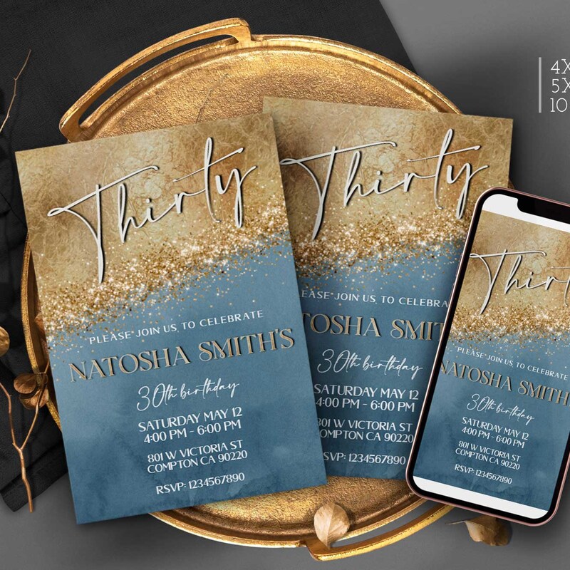 Blue and Gold - Etsy