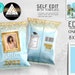 Editable Graduation Gold Light Blue Party Decor Kit Grad 2024 With ...