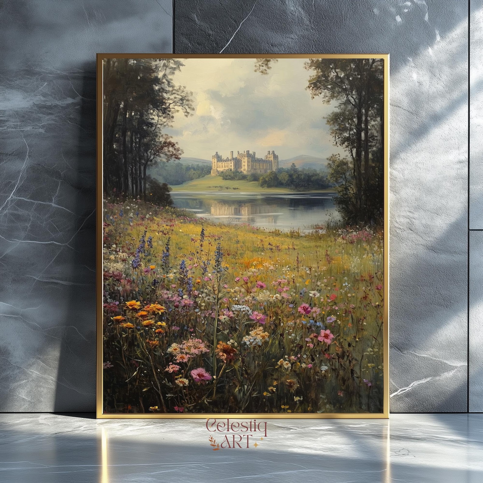 Pemberley Manor Pride and Prejudice Art Print, Jane Austen Inspired ...