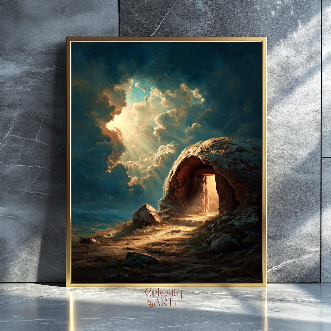 Túmulo Vazio de Jesus Cristo, Ele Ressuscitou, Arte Cristã, Impressão ...