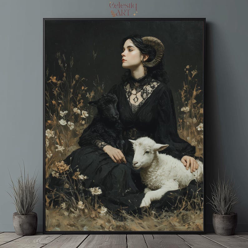 Lilith Witch Art Print: Gothic Pagan Decor (digital Download) - Etsy