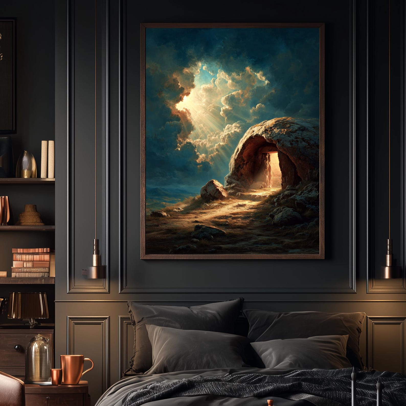 Túmulo Vazio de Jesus Cristo, Ele Ressuscitou, Arte Cristã, Impressão ...