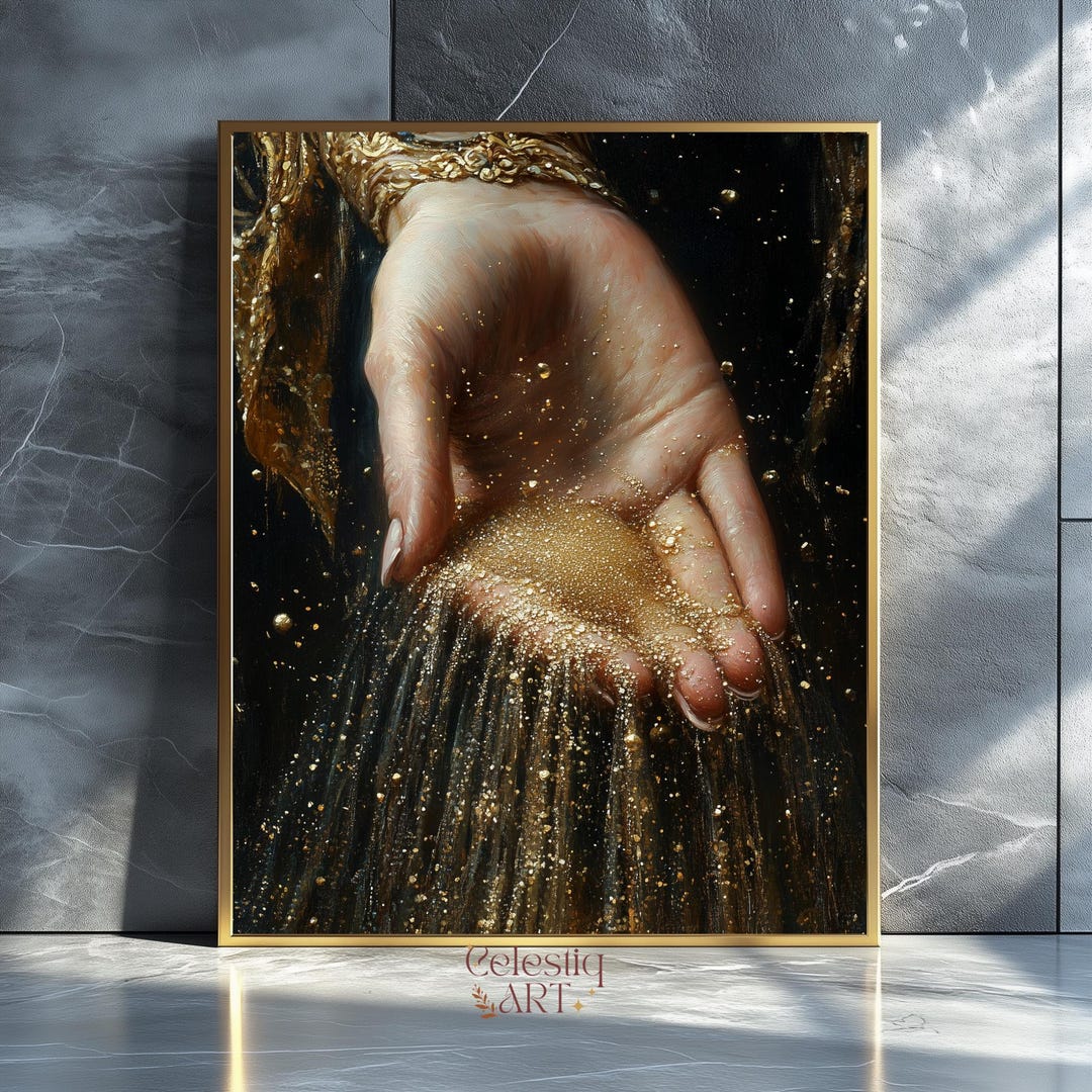 Celestial Hand Stars Print: Witchy Ethereal Art (digital Download) - Etsy