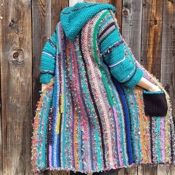 Hand Knit Coat - Etsy