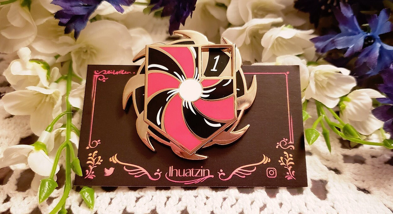 Final Fantasy XIV Vulnerability Stack Effect Gold Spinning Enamel Pin ...