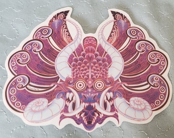 Dragon Head Sticker - Etsy
