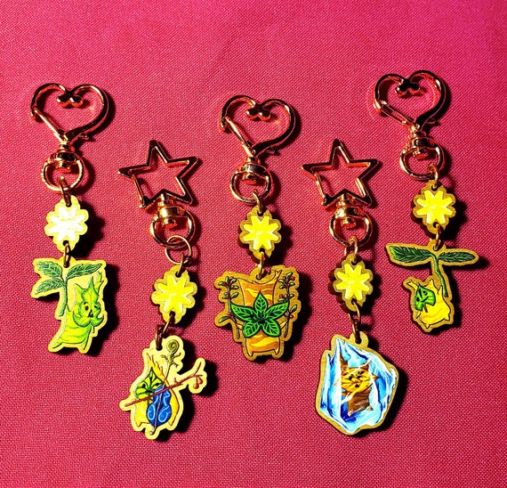 Legend of Zelda Breath of the Wild Korok Tiered Wooden Charms | Etsy