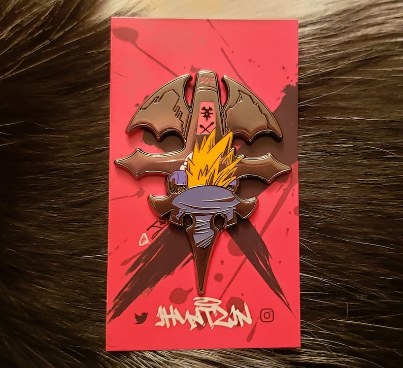 The World Ends With You Black Nickel Enamel Pin - Etsy