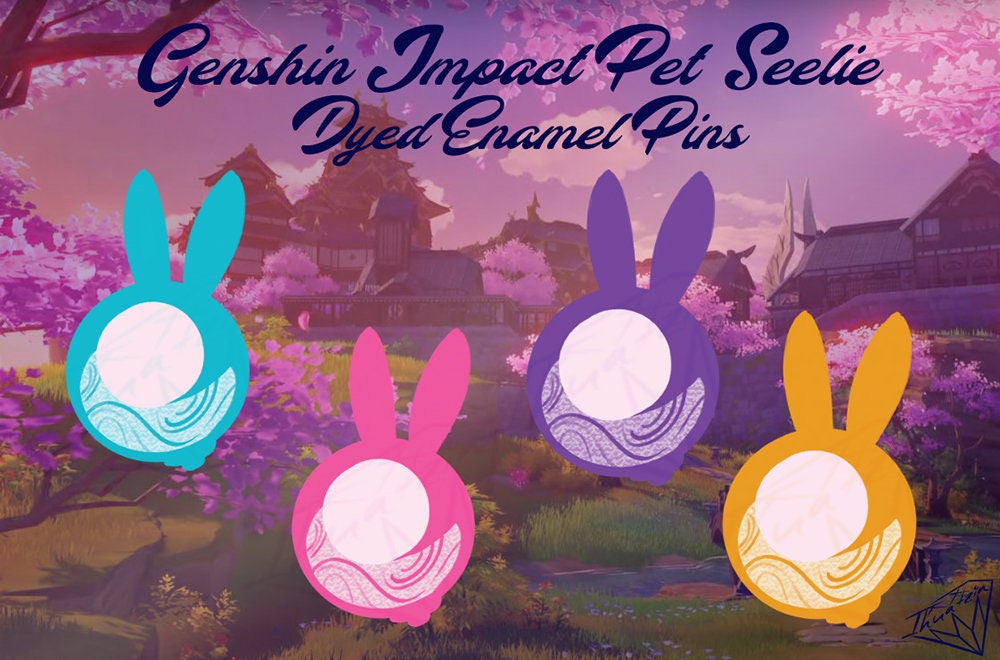 Genshin Pet Seelie Dyed Enamel Pin - Etsy