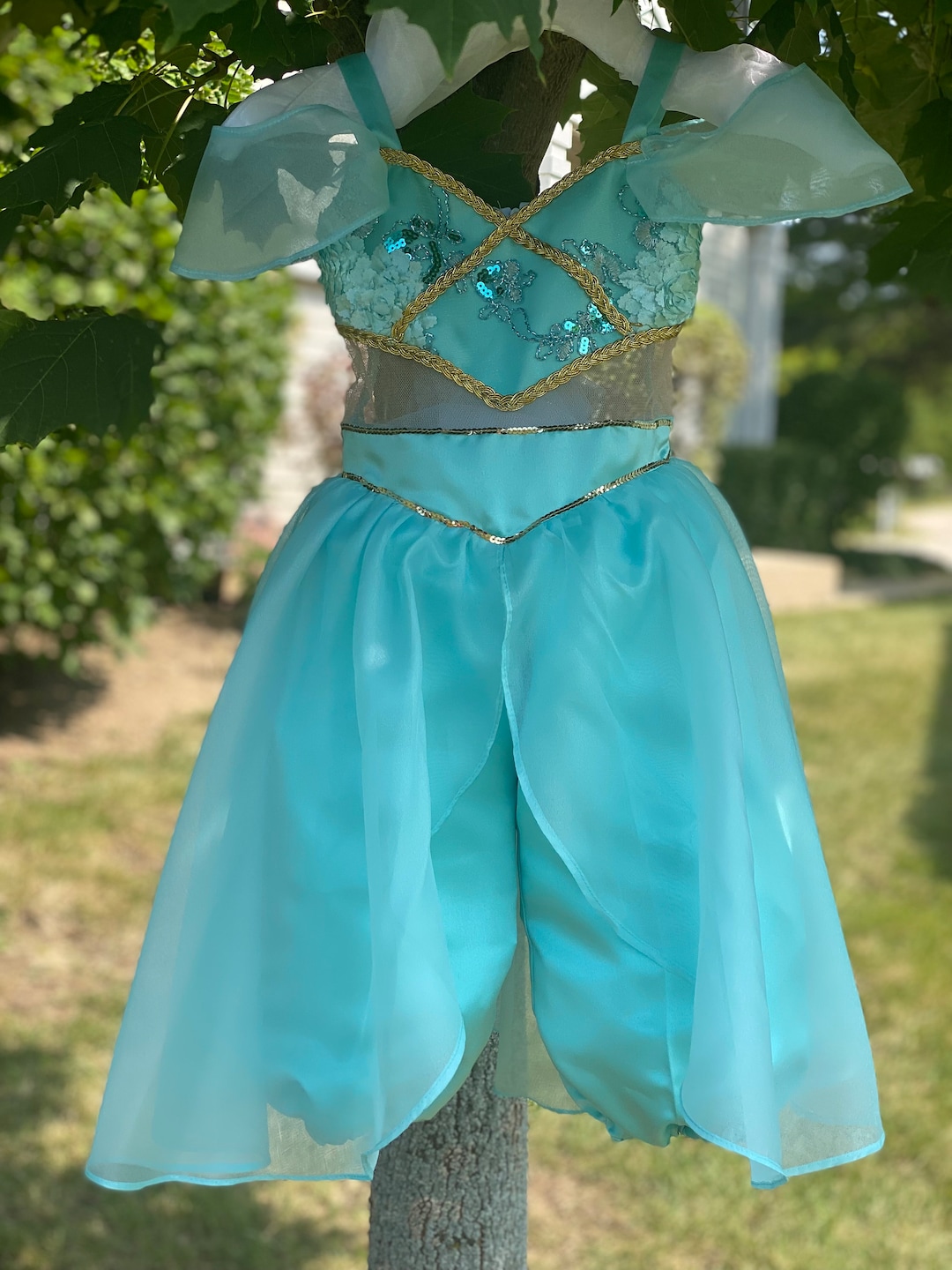 Handmade Jasmine Dress- Jasmine Dress- Jasmine Costume- Disney Princess ...