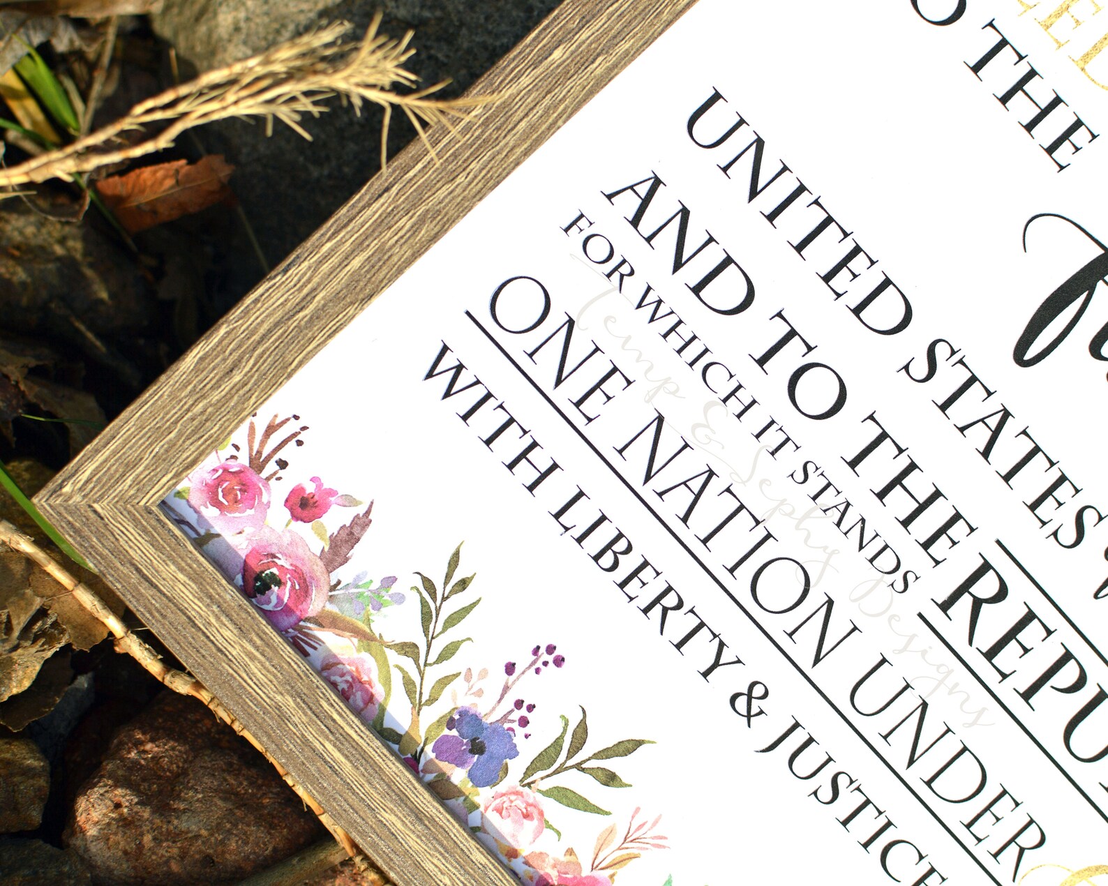 Pledge of Allegiance Wall Art | Printable Wall Art | Patriotic Print ...